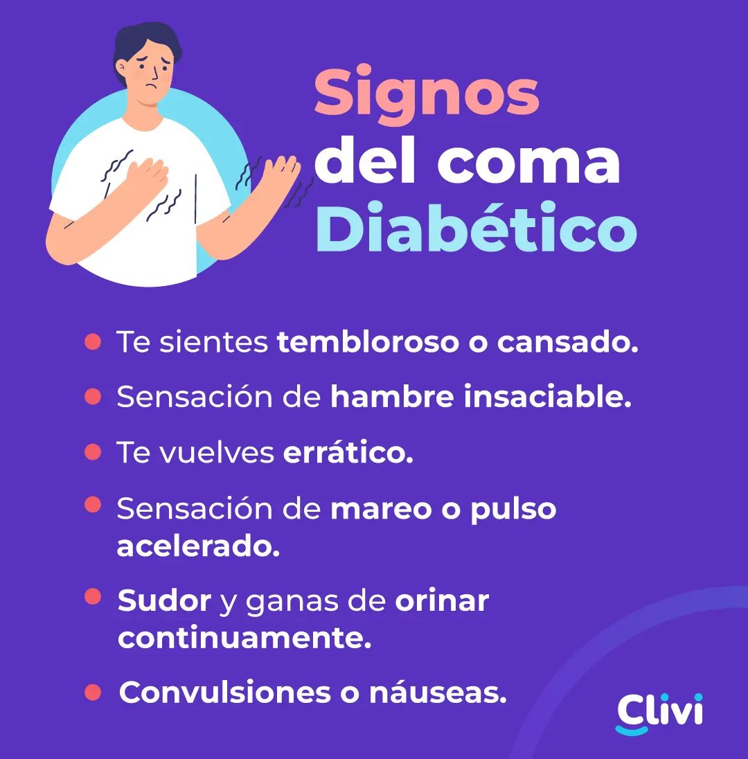 Síntomas, causas y prevención del coma diabético - Clivi
